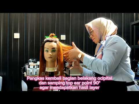 Pemangkasan Rambut Layer Oval | IIS FAUZIYAH - YouTube