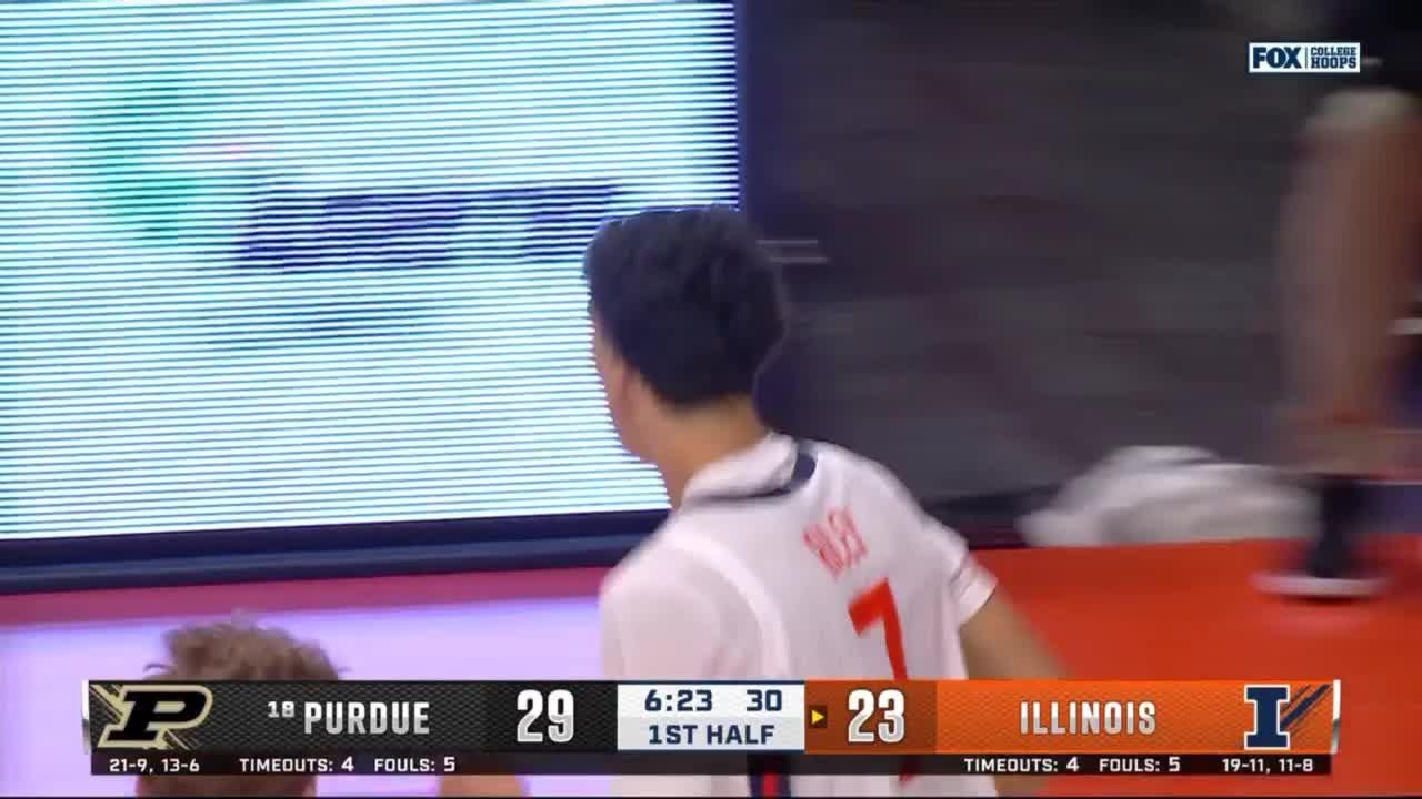 Will Riley With The Big Slam vs. Purdue | Illinois Men's Basketball ...