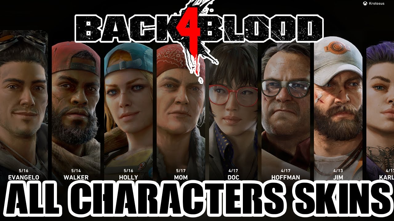 Back 4 Blood - All Characters Skins - YouTube