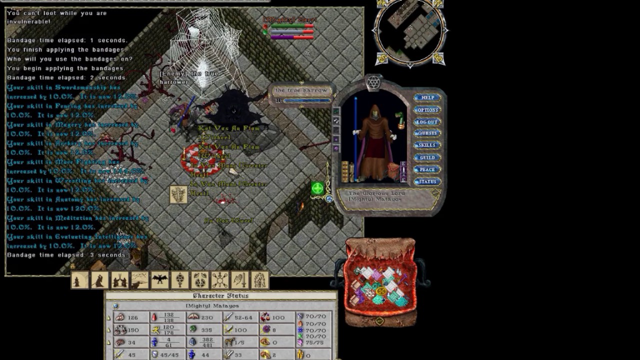 Ultima Online - The Harrower - Sampire and NecroMageTamer - YouTube