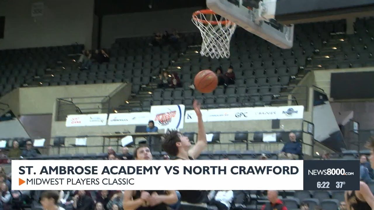 High school boys basketball - St Ambrose Academy vs North Crawford ...
