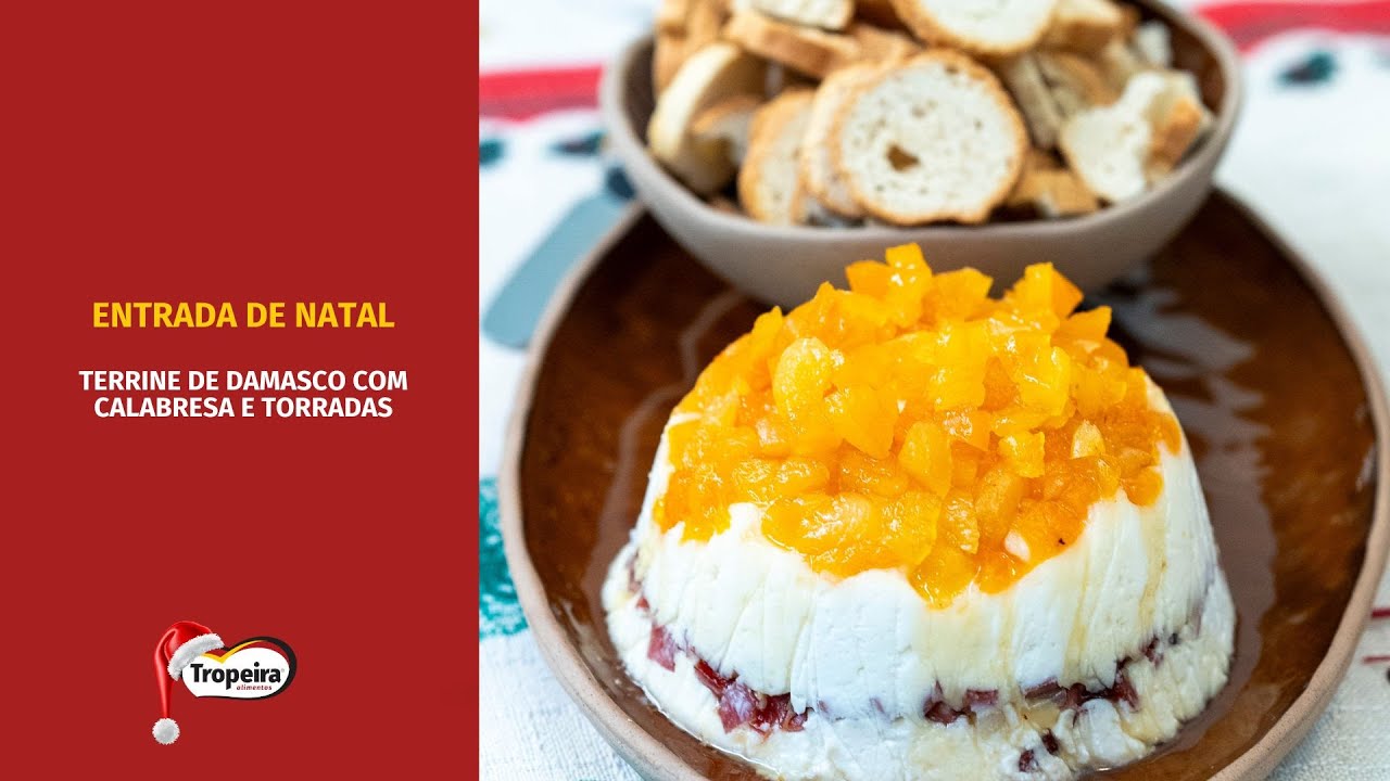 Entrada de Natal | Terrine de Damasco com Calabresa e torradas - YouTube