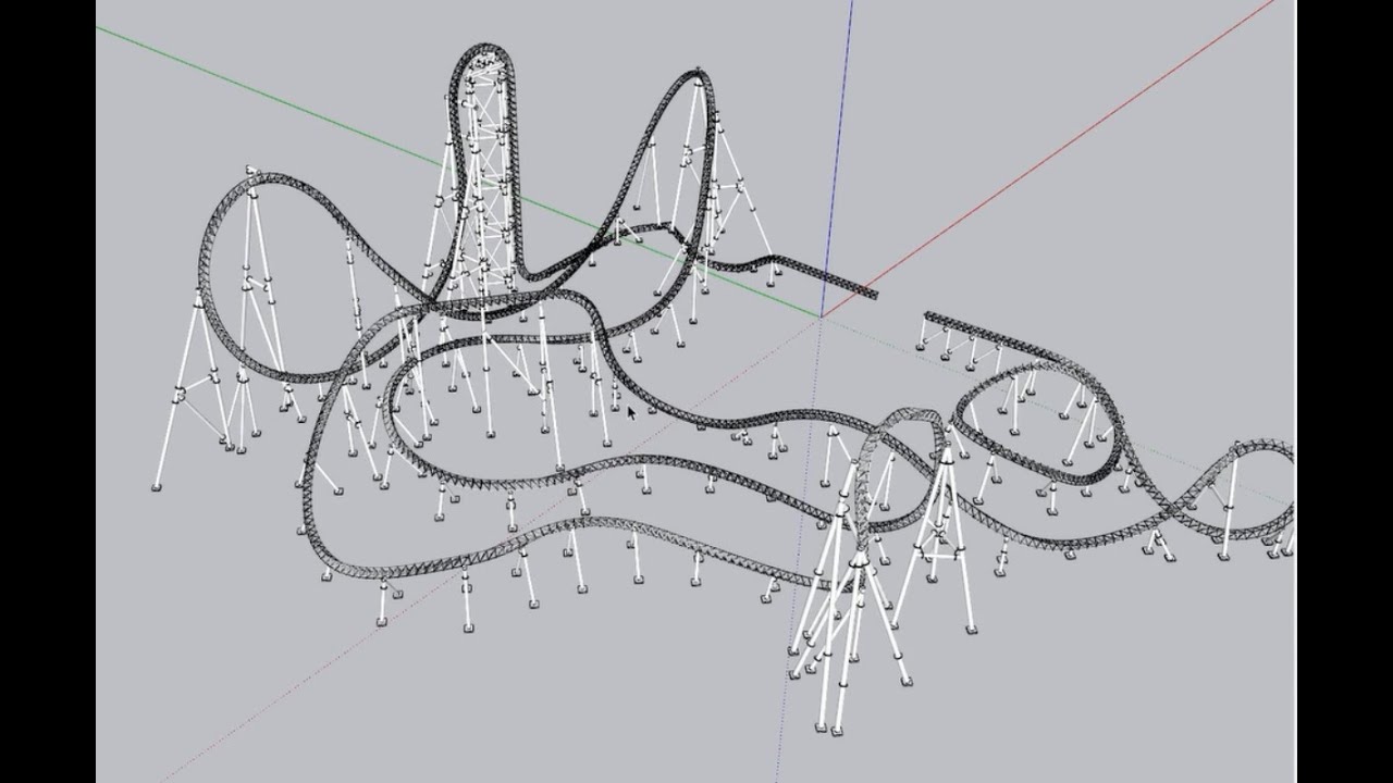 How to turn a NoLimits 2 roller coaster into a SketchUp model - YouTube
