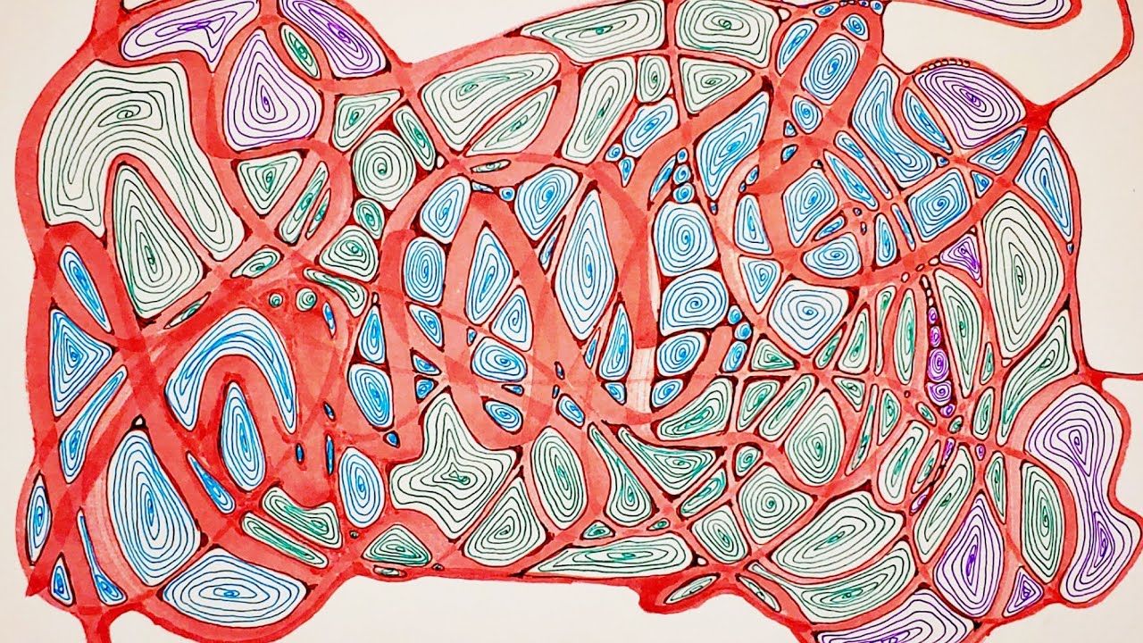 Relaxing Abstract Neuro art - AWARE - YouTube