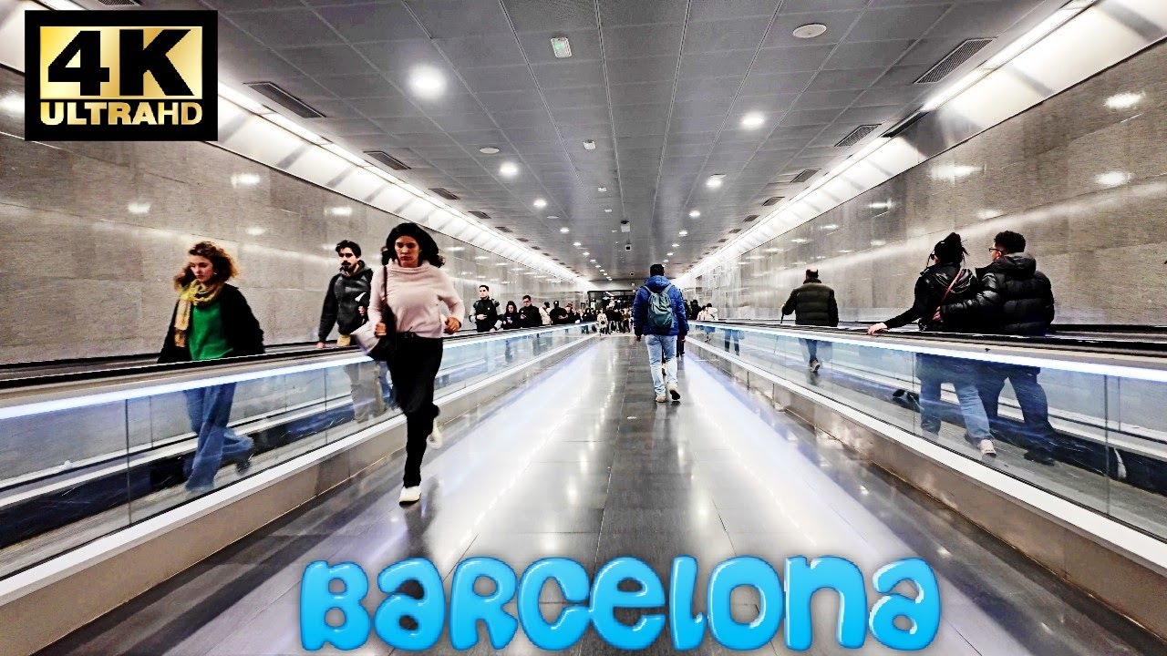 Metro Diagonal - Rambla de Catalonia Walking Tour 2024 Barcelona, Spain ...