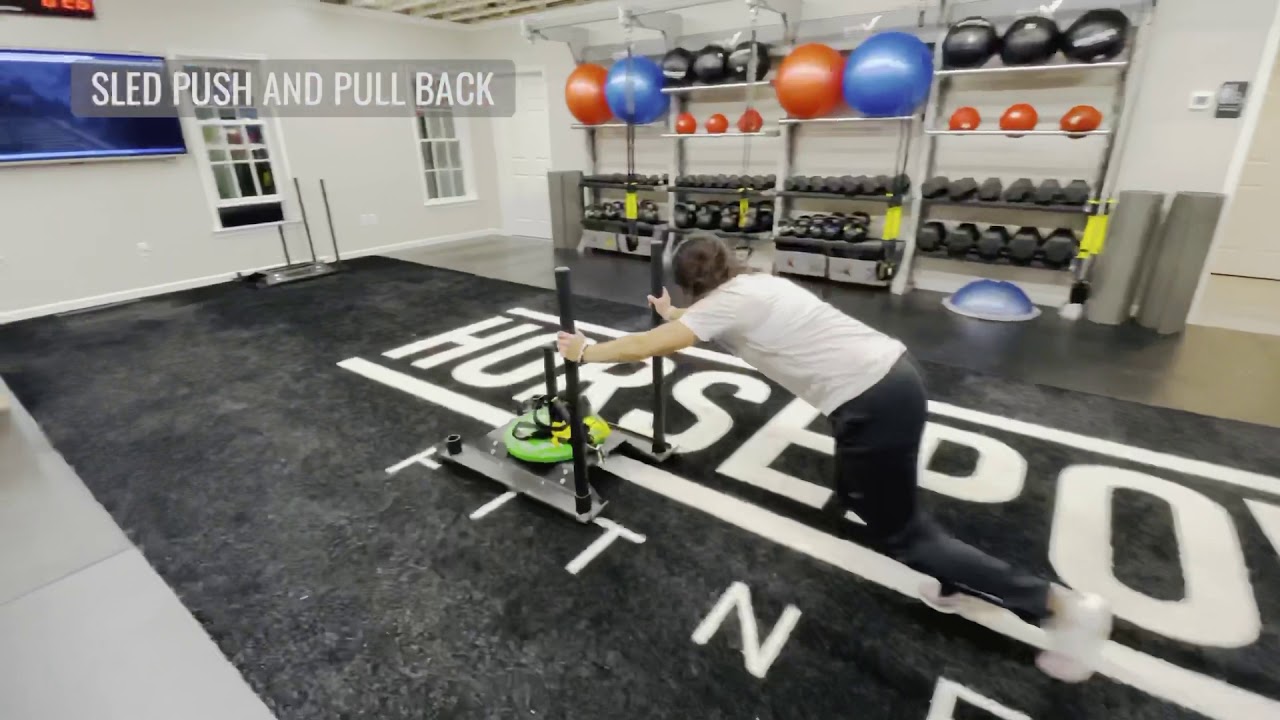 Sled Push and Pull Back - YouTube