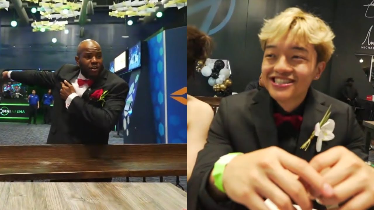 Chrisnxtdoor Asks Jason Where To Get Chicken At Streamer Prom - YouTube