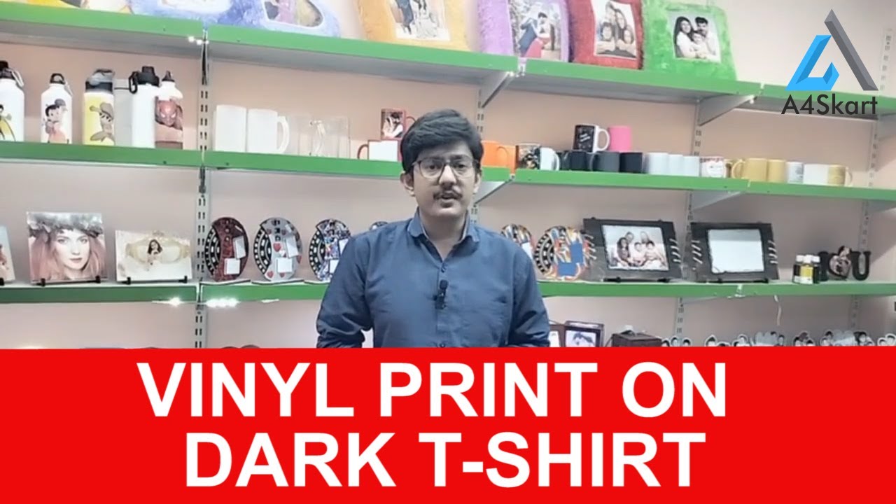 Vinyl Print on Dark Sheet - YouTube