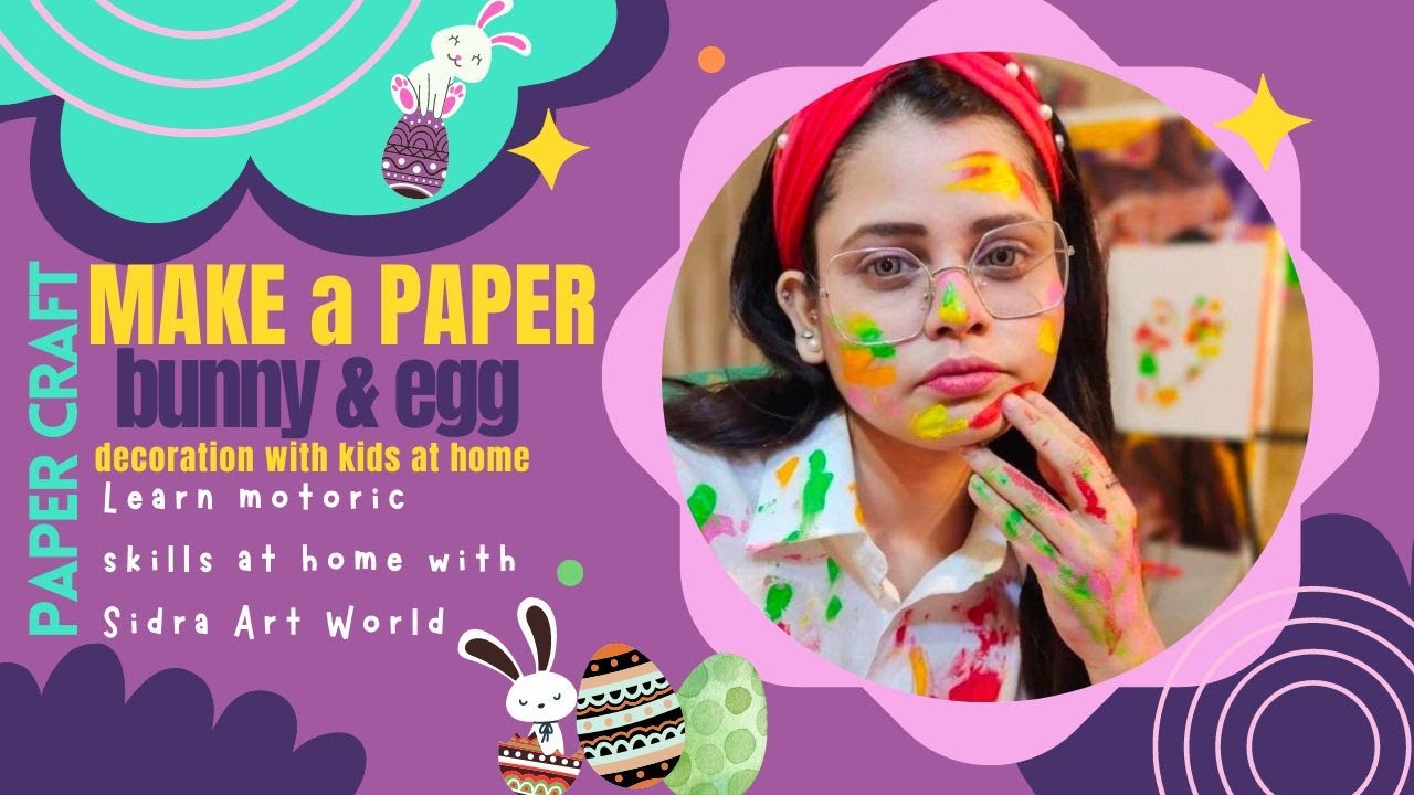 Creative Easter egg decoration/Coloring idea with simple materials ...