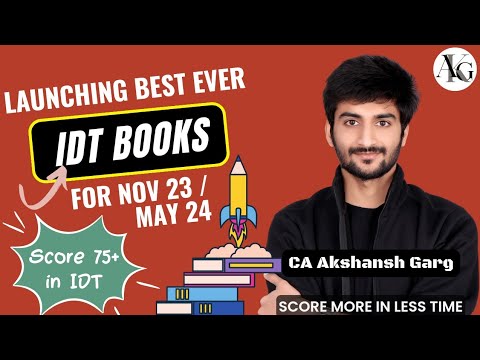 Launching Best Ever IDT Books | Score 75+ in IDT | Way to Exemption ...