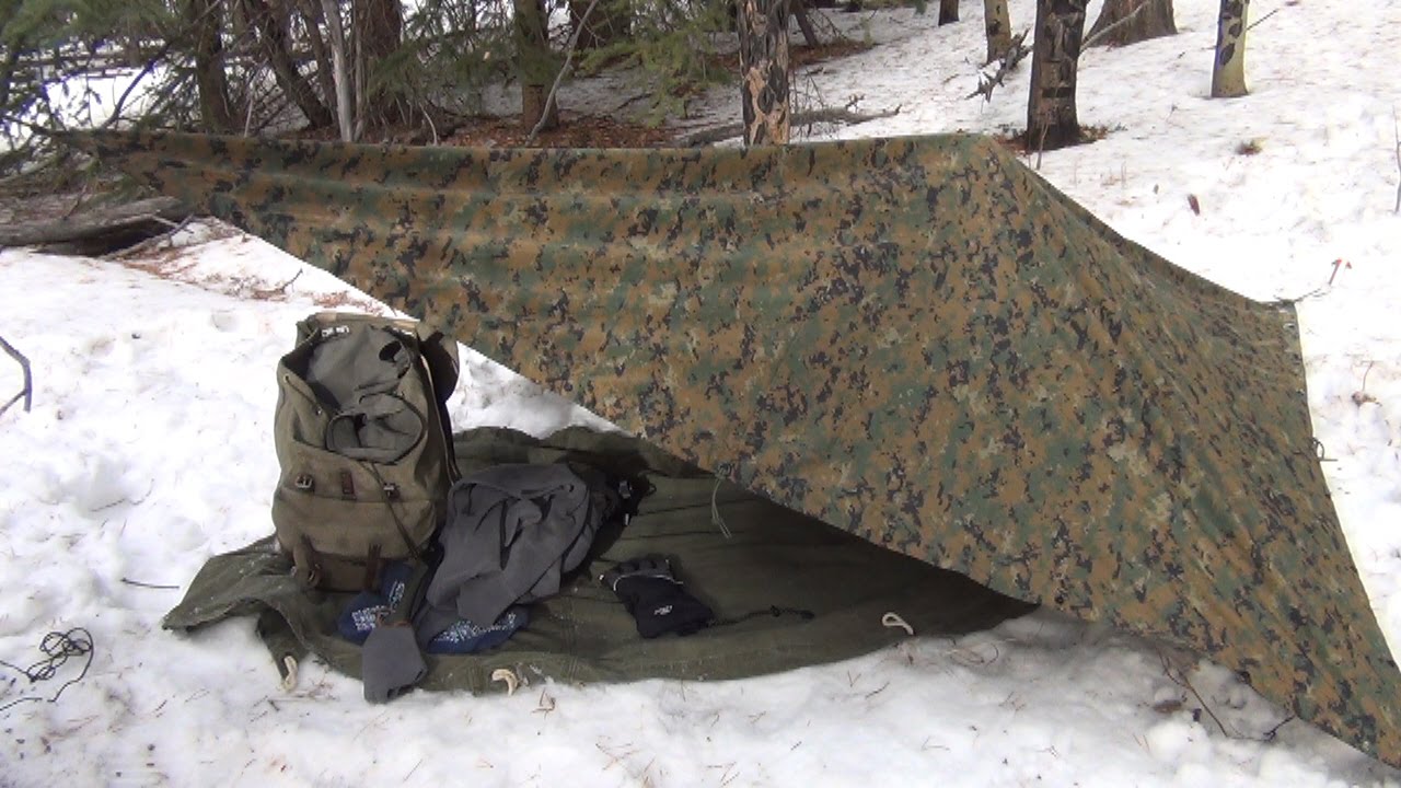 Scouting new terrain: Tarp Setup Part 1 - YouTube