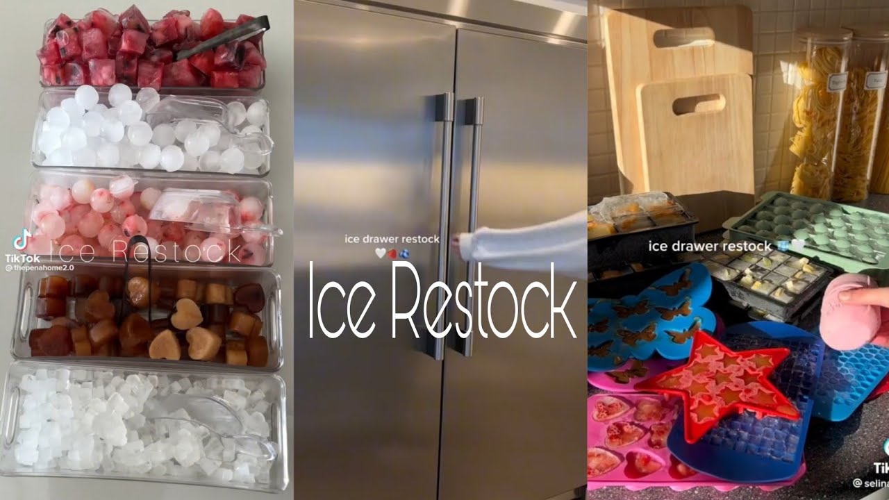 Ice Drawer Restock ASMR Satisfying Relaxing Video💚 - YouTube