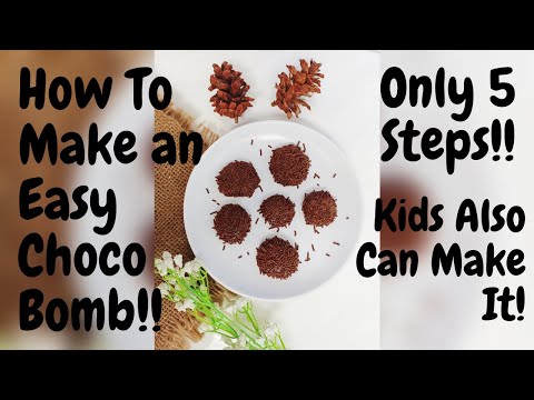 How To Make an Easy Homemade Choco Bomb! Only 5 Steps!! 🎂🍰🧁