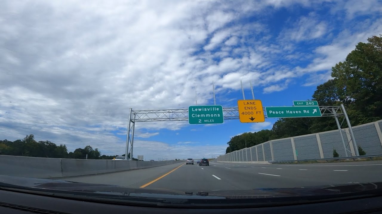 Highway US 421 ★ Driving Winston Salem, NC Through Forsyth County - YouTube