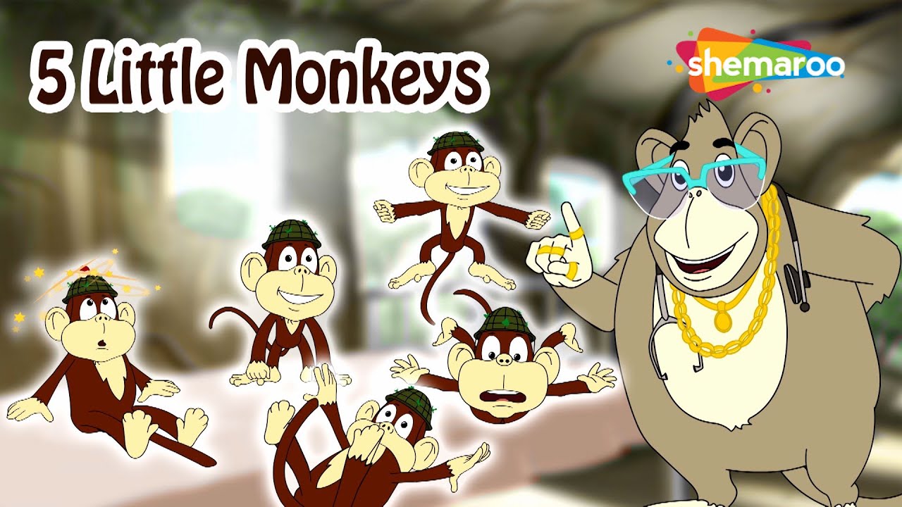 Five Little Monkeys Plus More Nursery Rhymes | Nursery Rhymes For Kids ...