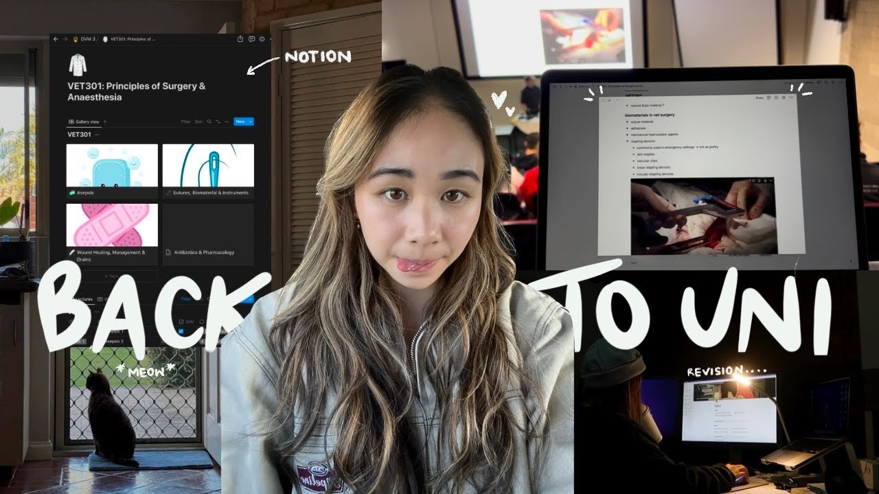 first week of uni 🎧🫧🌸 | third year veterinary medicine student - YouTube