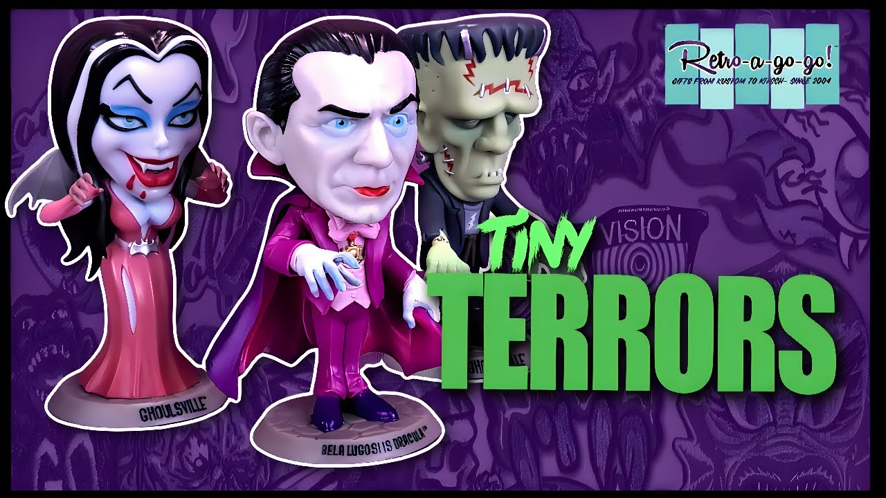 Retro-a-go-go! Tiny Terror Bela Lugosi, Frankie and Ghouleena Vinyls ...