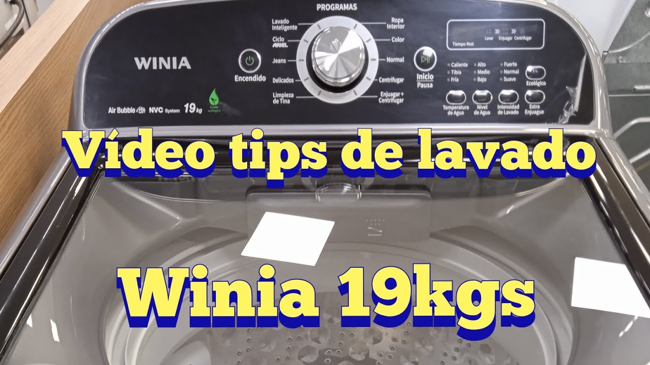 lavadora winia 19kgs y sus características.#lavadoras #winia#washer ...