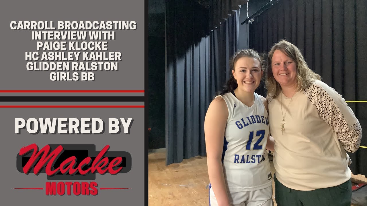 Carroll Broadcasting Sports Network interview w Paige Klocke n HC ...