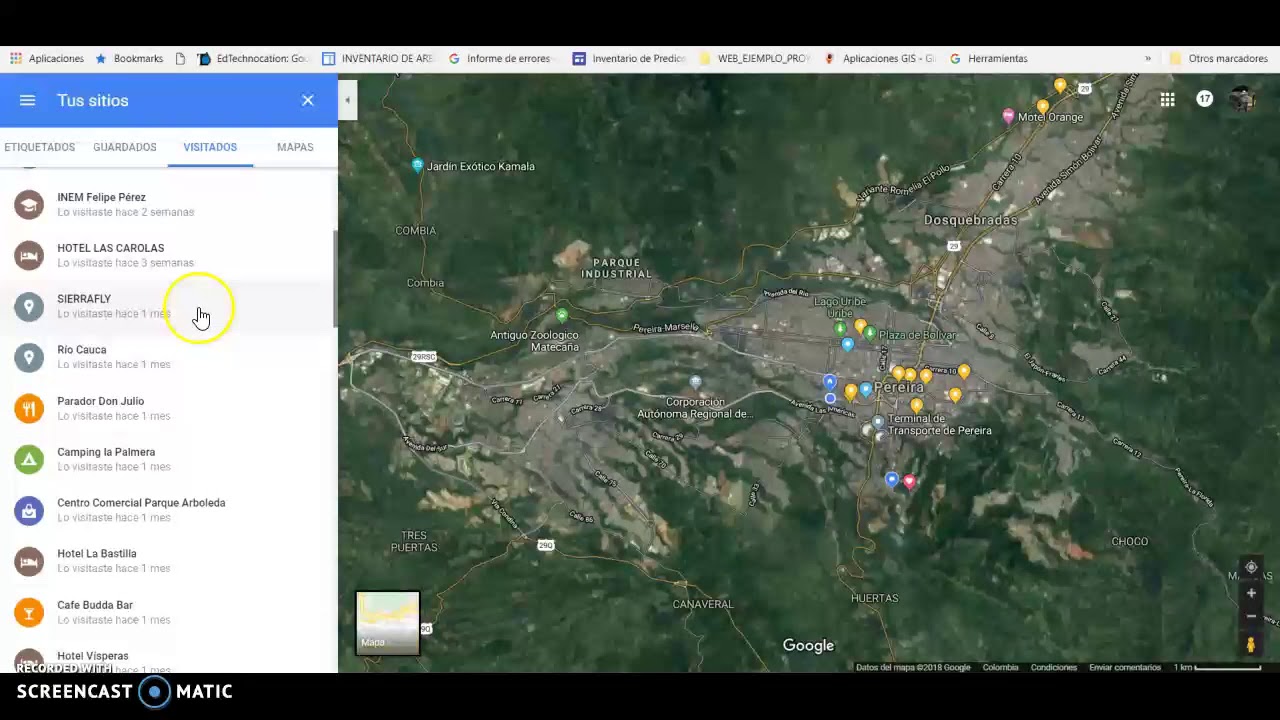 Como acceder a Google My Maps desde Google Maps - YouTube