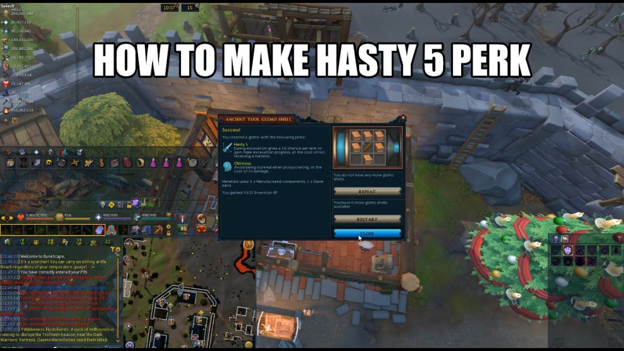 How to make hasty 5 Perk | Runescape 3 - YouTube