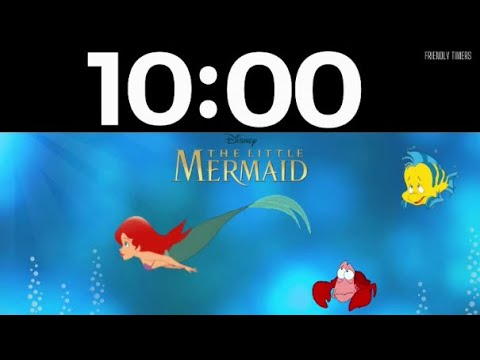 10 Minute Disney’s Little Mermaid Ariel themed Countdown Timer - YouTube