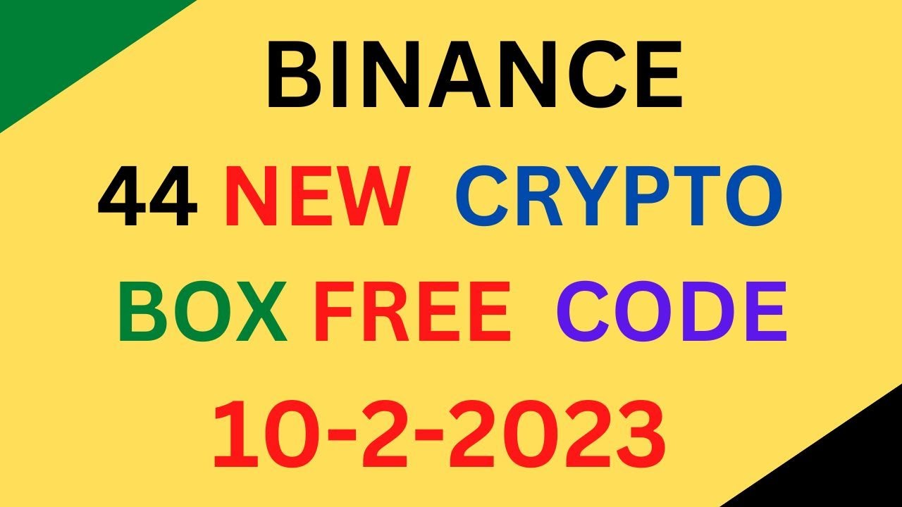 New Binance Crypto Box Free Code 10 February 2023 #binancecryptobox # ...