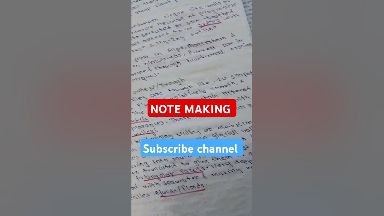 How to make notes.#notesmaking #notes #important #exam #subject #result ...
