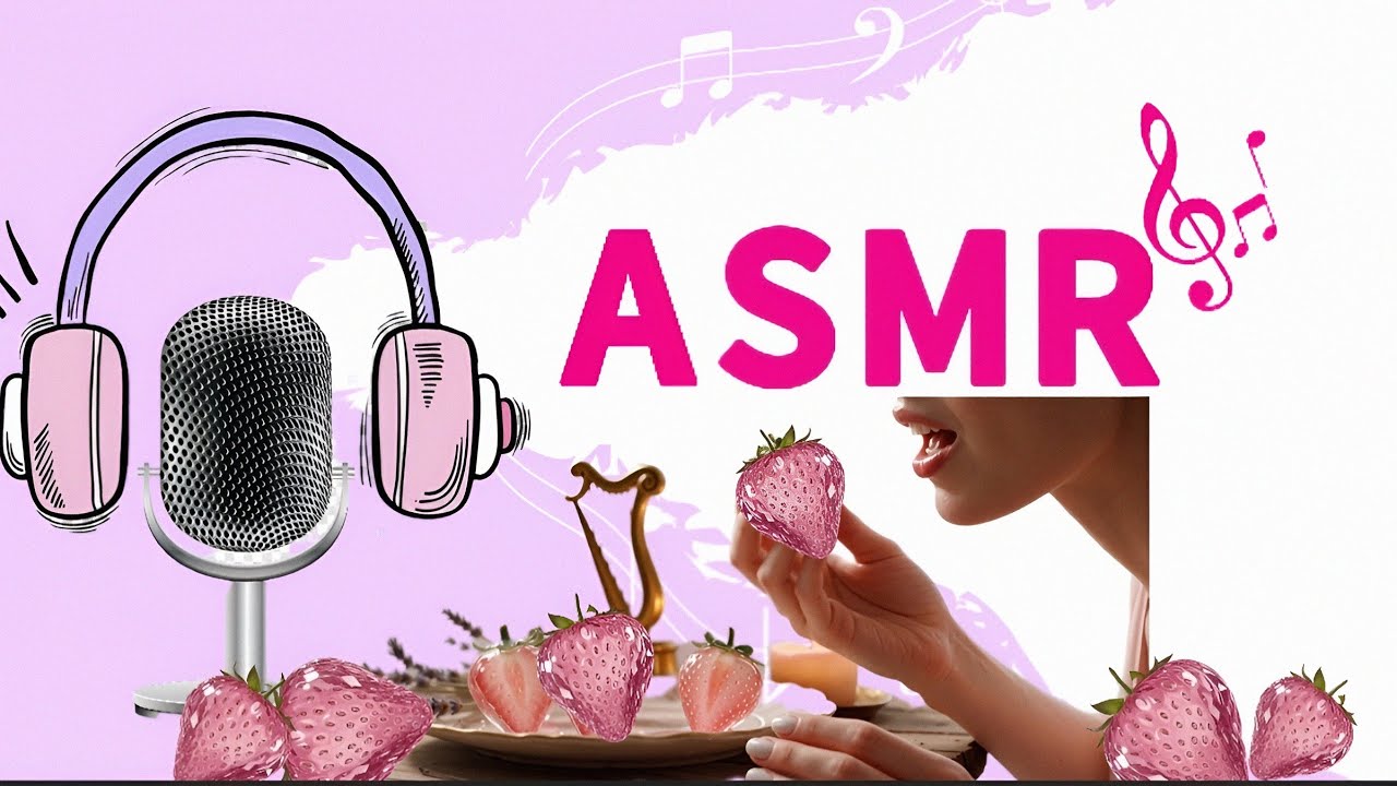 Glass Strawberry ASMR | Relaxing Sounds - YouTube