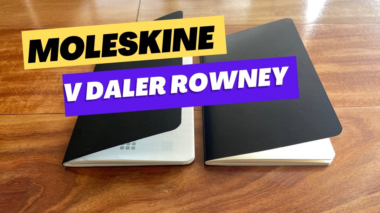 Moleskine v Daler Rowney Pocket Notebook Comparison - YouTube
