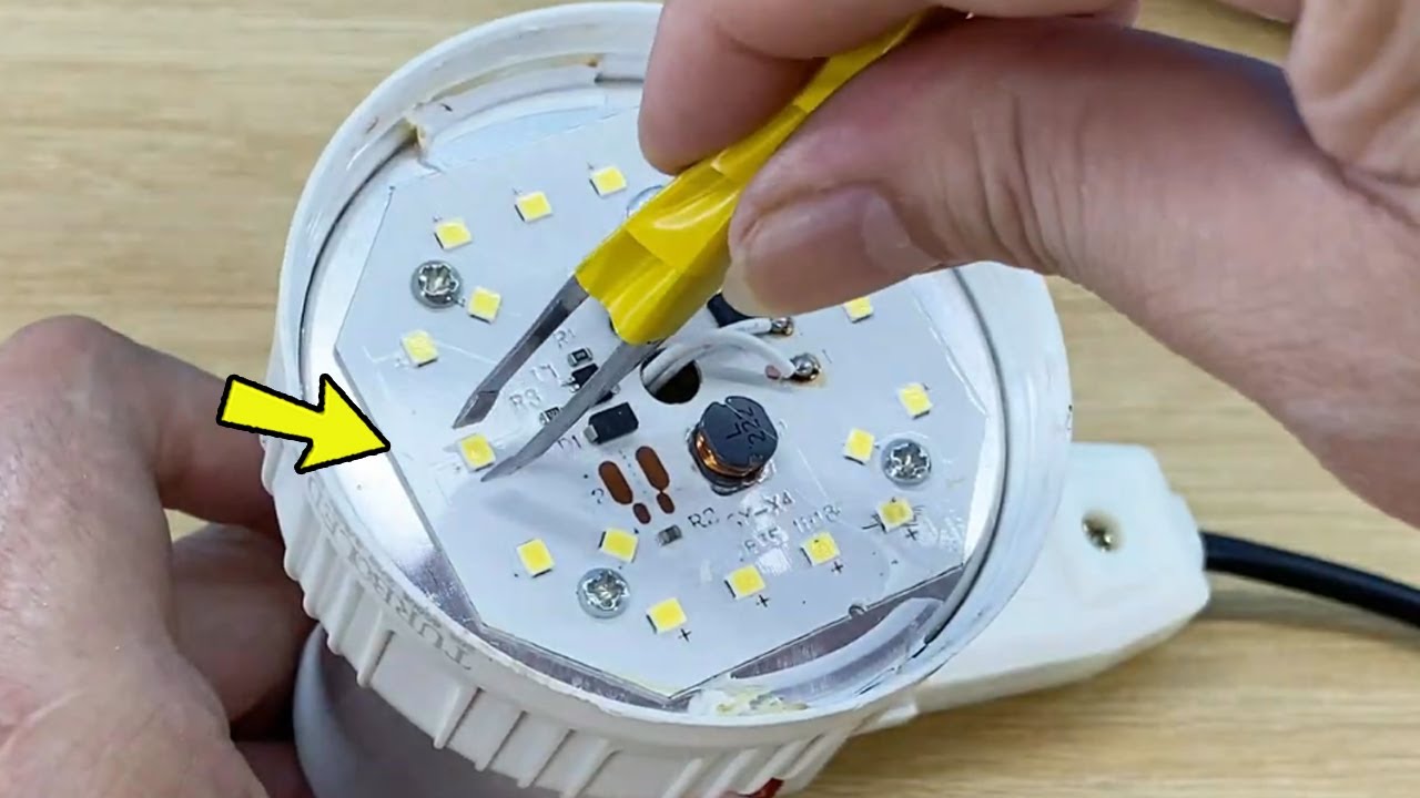 The simplest way to fix an LED light bulb and make it shine like new ...