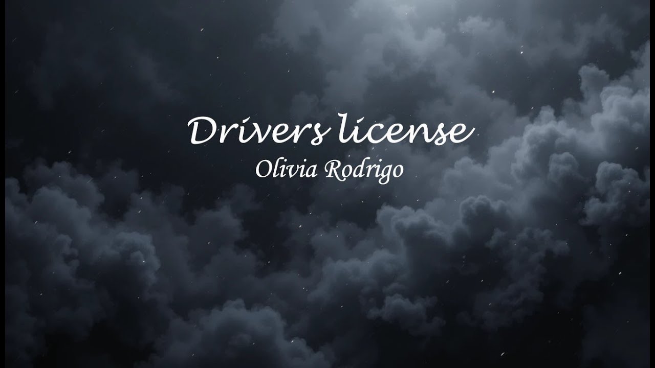 Drivers license - Olivia Rodrigo (Lyrics) - YouTube