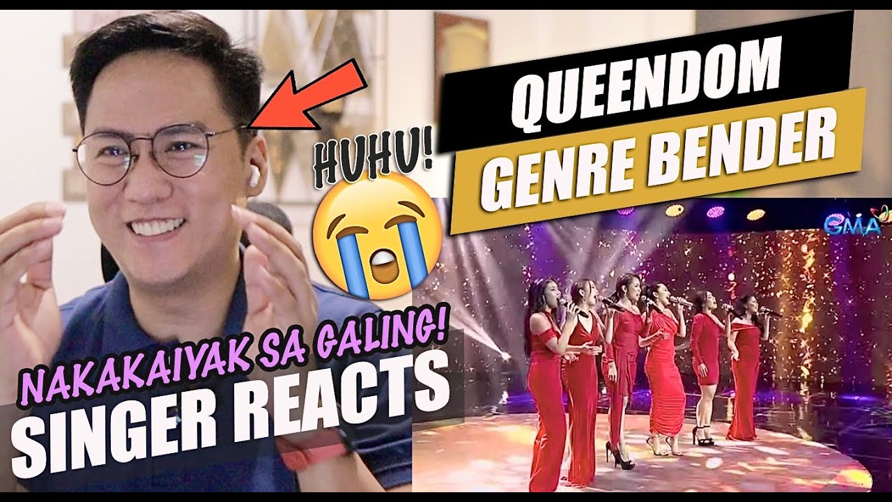 QUEENDOM - GENRE BENDER PROD [All-Out Sundays] | SINGER REACTION - YouTube