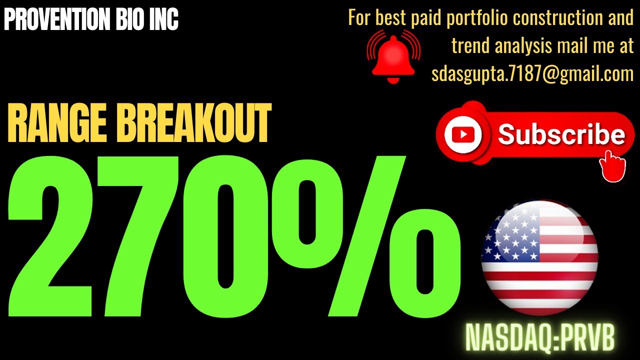PRVB STOCK NEWS | PROVENTION BIO INC RANGE BREAKOUT - YouTube