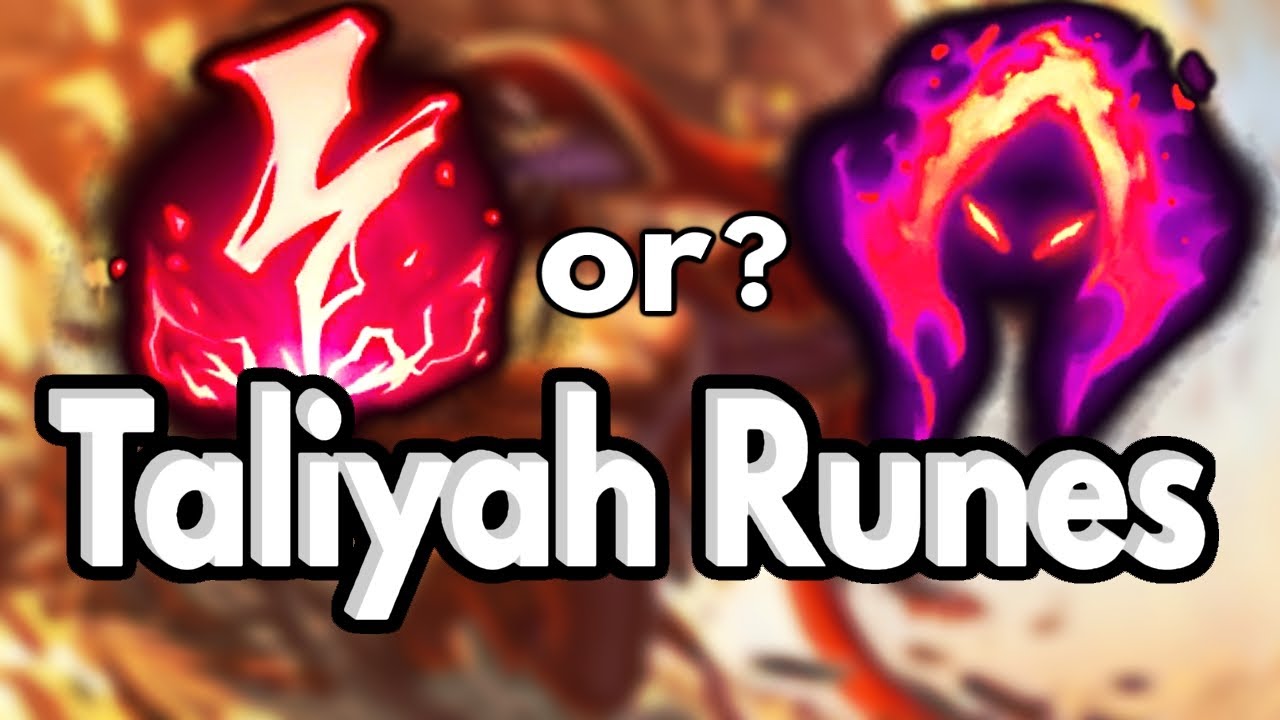 Taliyah Runes Season 10 - YouTube