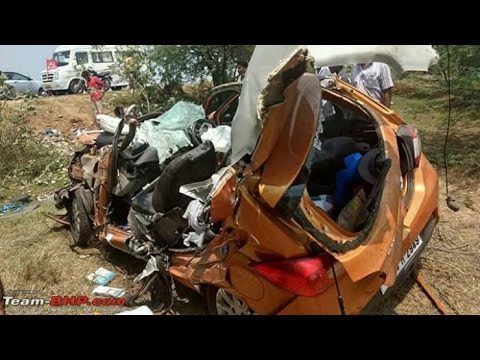 Tata Tiago Accident Crash With Truck - YouTube