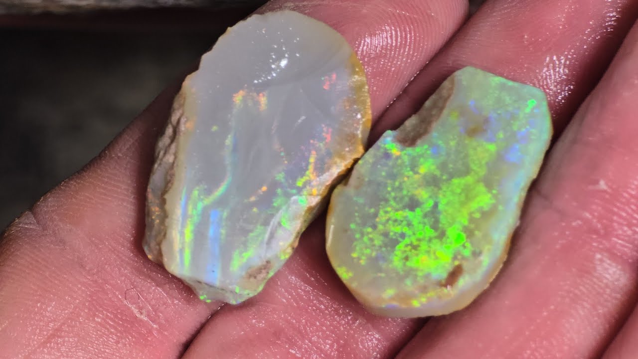 50 Carat Show Stopper Opal, Split and Cut - YouTube