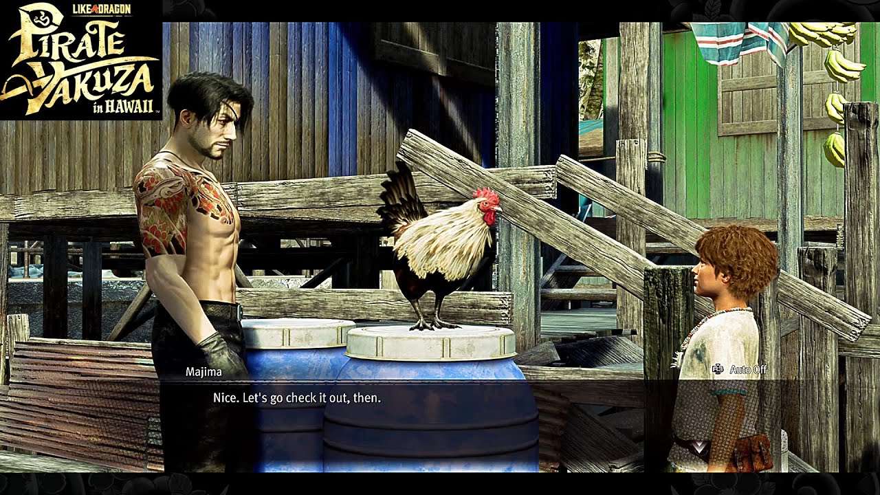 Majima Gets a Chicken - Like a Dragon Pirate Yakuza in Hawaii - YouTube