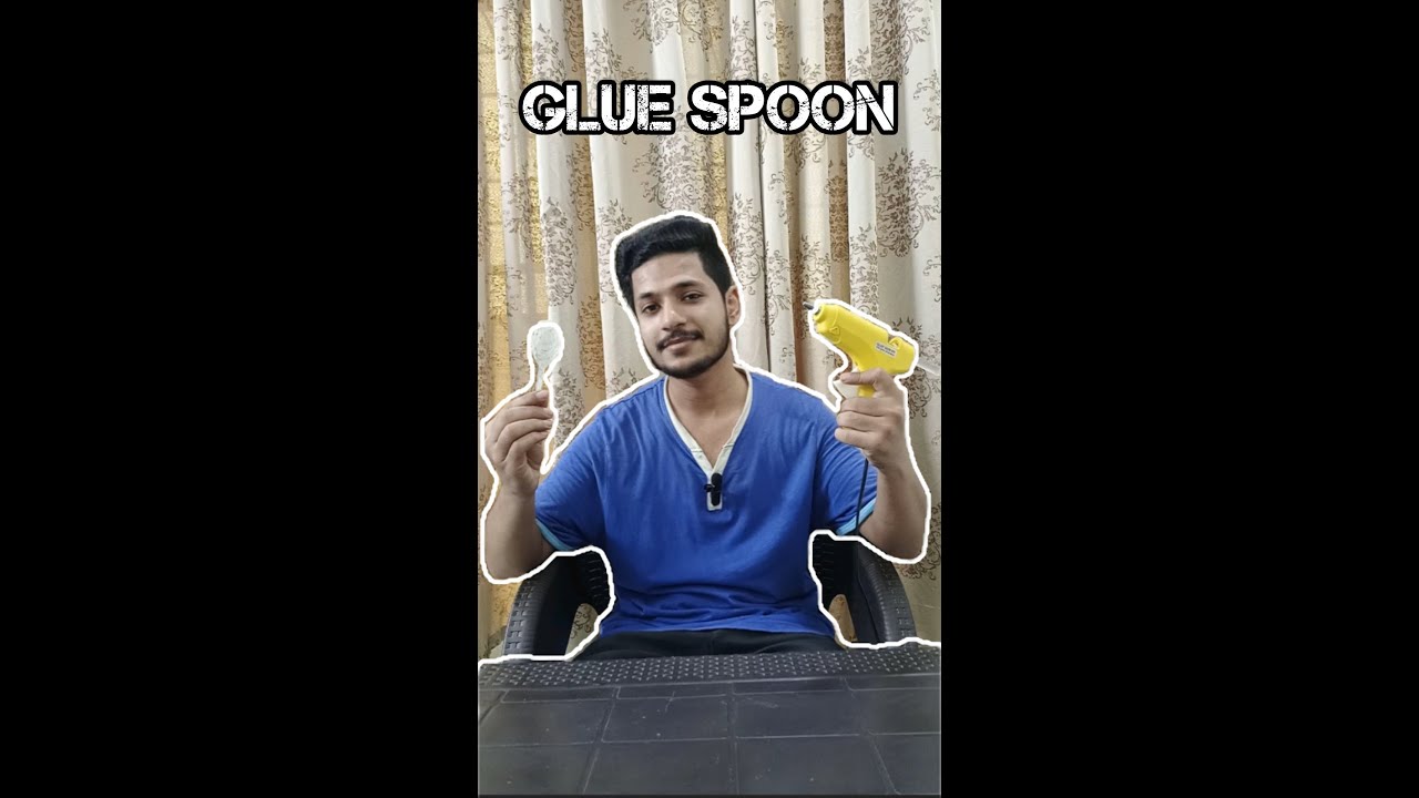 Tried Viral Glue Spoon hack 😍#kaaramuzammil #tiktokviralhack # ...
