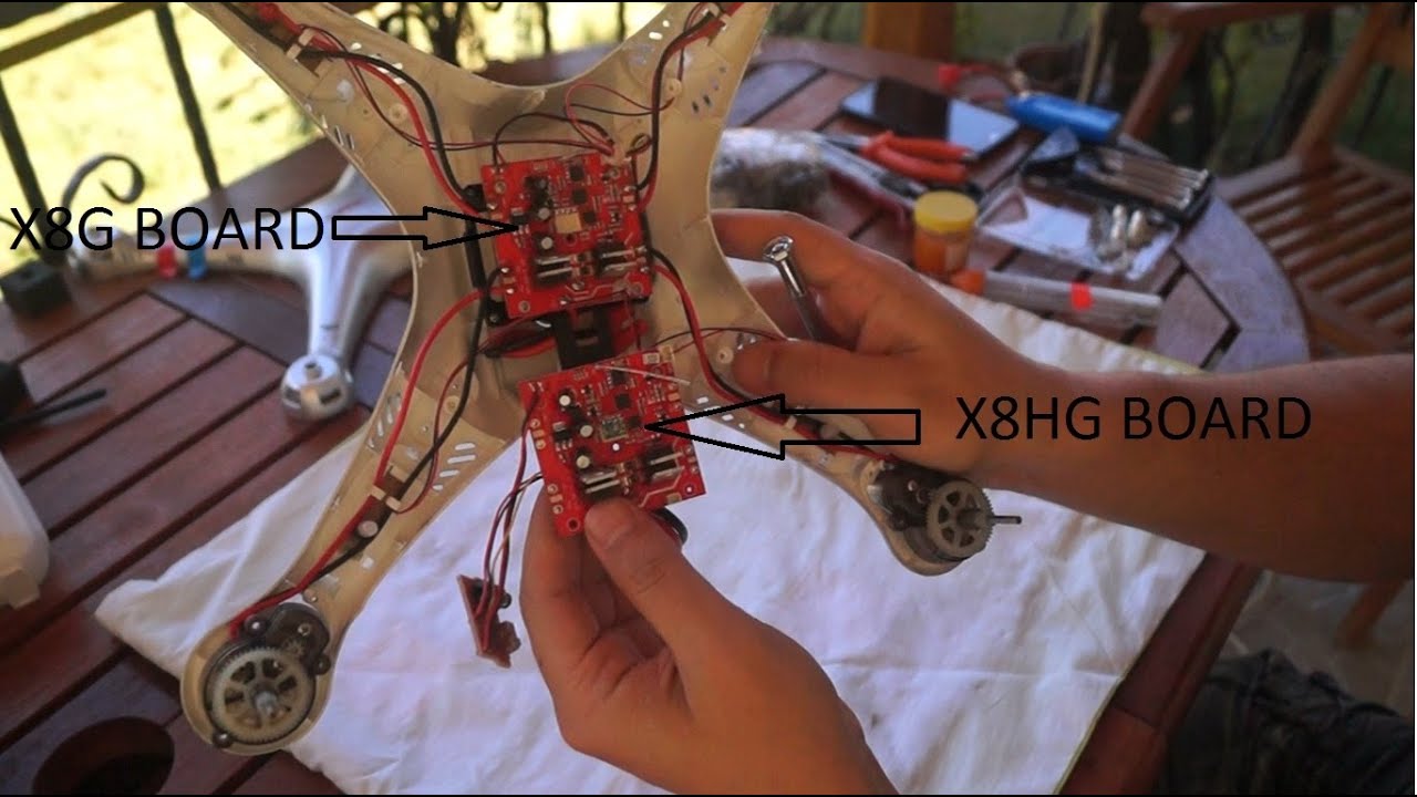 Syma X8G upgrade X8HG (Board upgrade) - YouTube