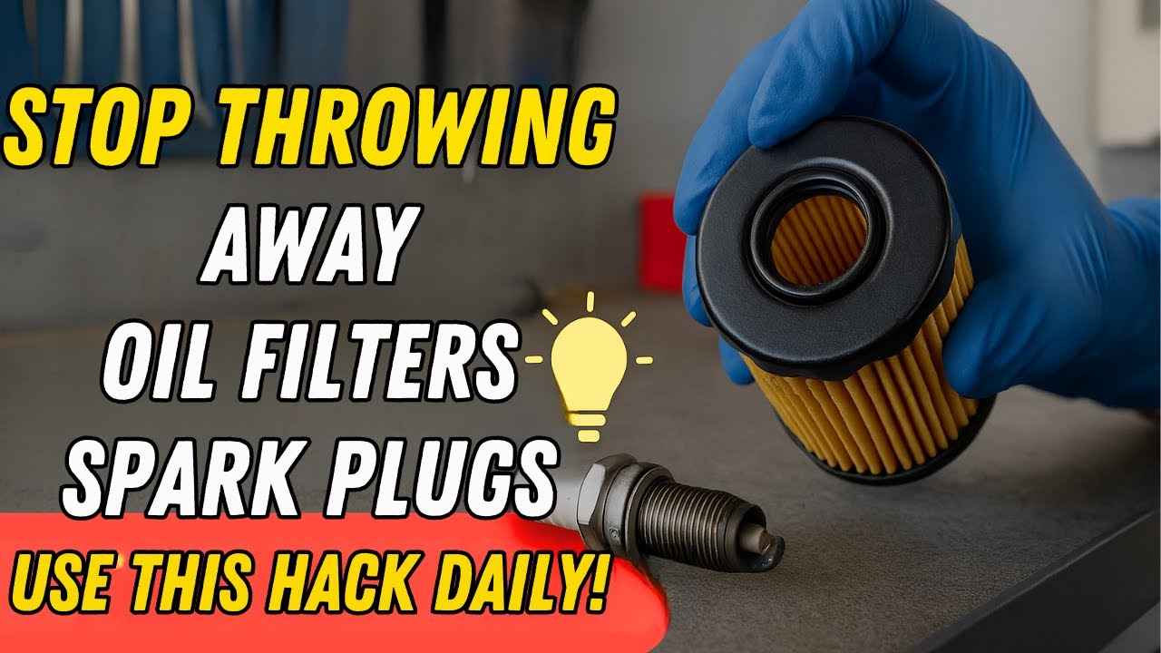 Why You Should Never Throw Away Oil Filters and Spark Plugs – A Simple ...