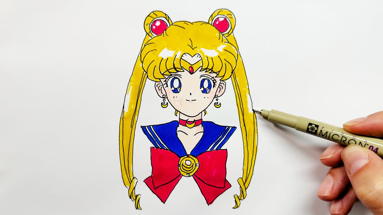 How to Draw Sailor Moon - YouTube