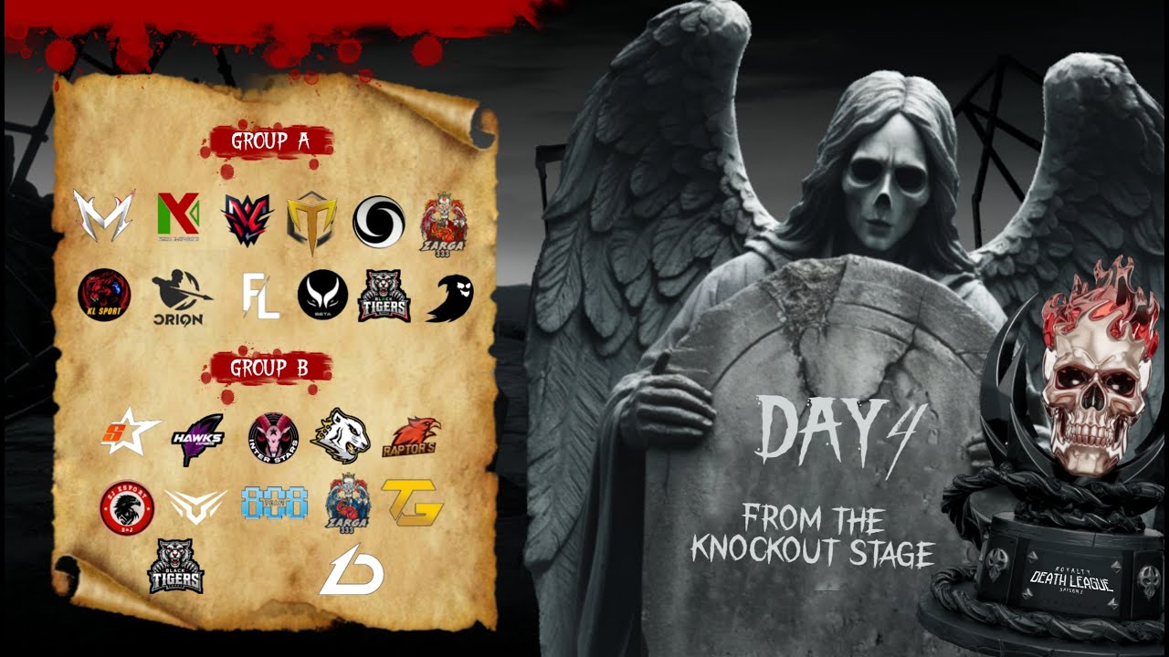 ROYALTY DEATH LEAGUE SEASON 1 - KNOCKOUT STAGE 1 DAY 4 LIVE 🛑 STREAM ...