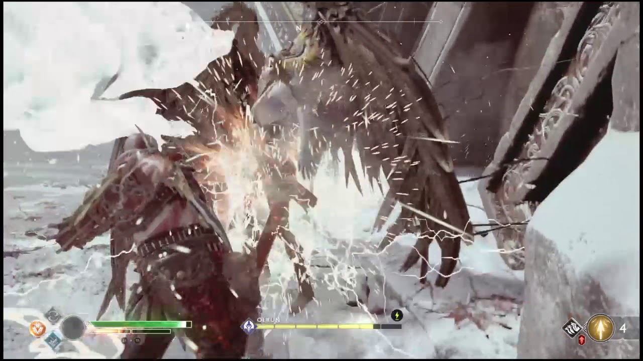 God of War - Valkyrie Fight - Olrun - YouTube