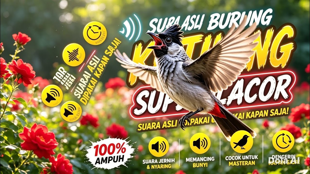 SUARA BURUNG KUTILANG EMAS MEMANGGIL JANTAN | DENGAN TERAPI SUARA AIR ...