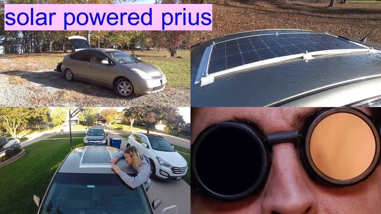 HOW TO INSTALL A SOLAR PANEL ON A TOYOTA PRIUS (camper) - YouTube