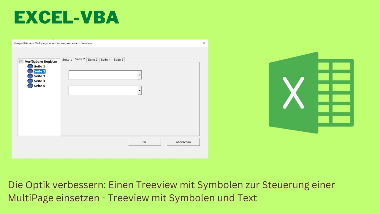 Video 341: 🌳 TreeView in Excel-VBA steuert Multipage – Steuerelemente ...