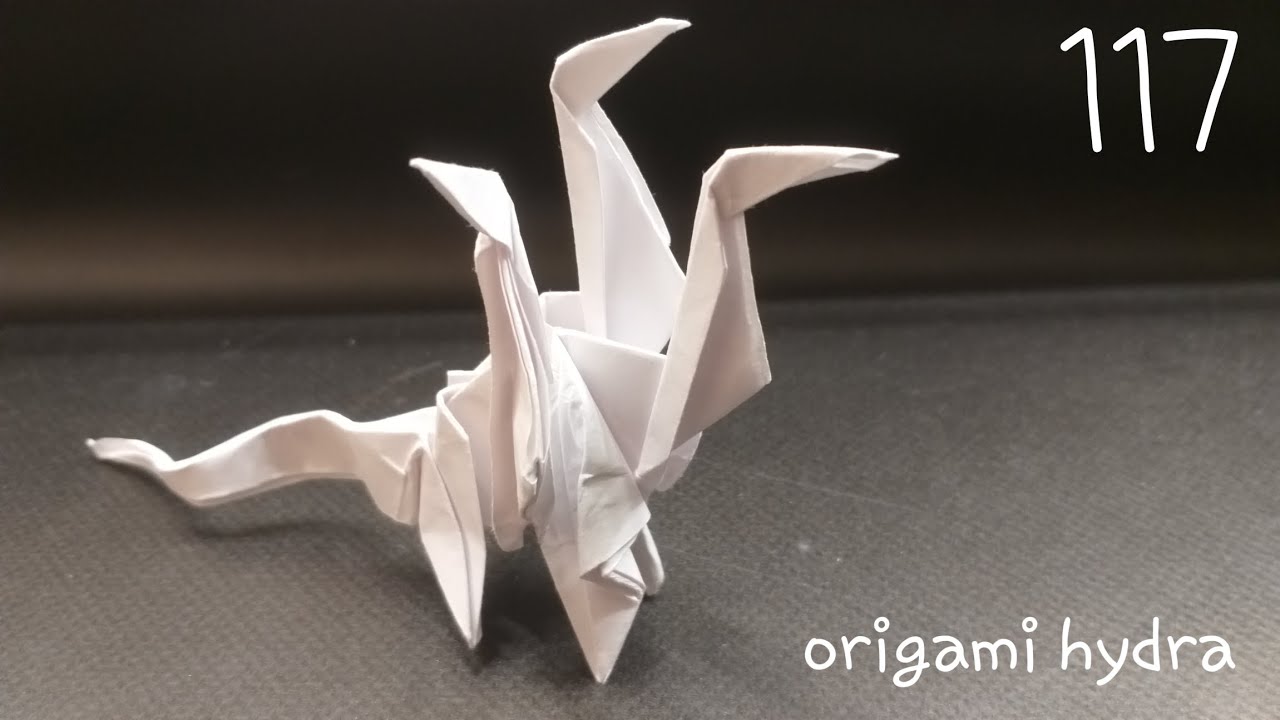 Орігамі гідра origami hydra - YouTube