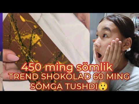 TREND BŎLGAN DUBAY SHOKOLADI 450 MING EMAS  MENGA  60 MING SOMGA TUSHDI😲🍫🍫
