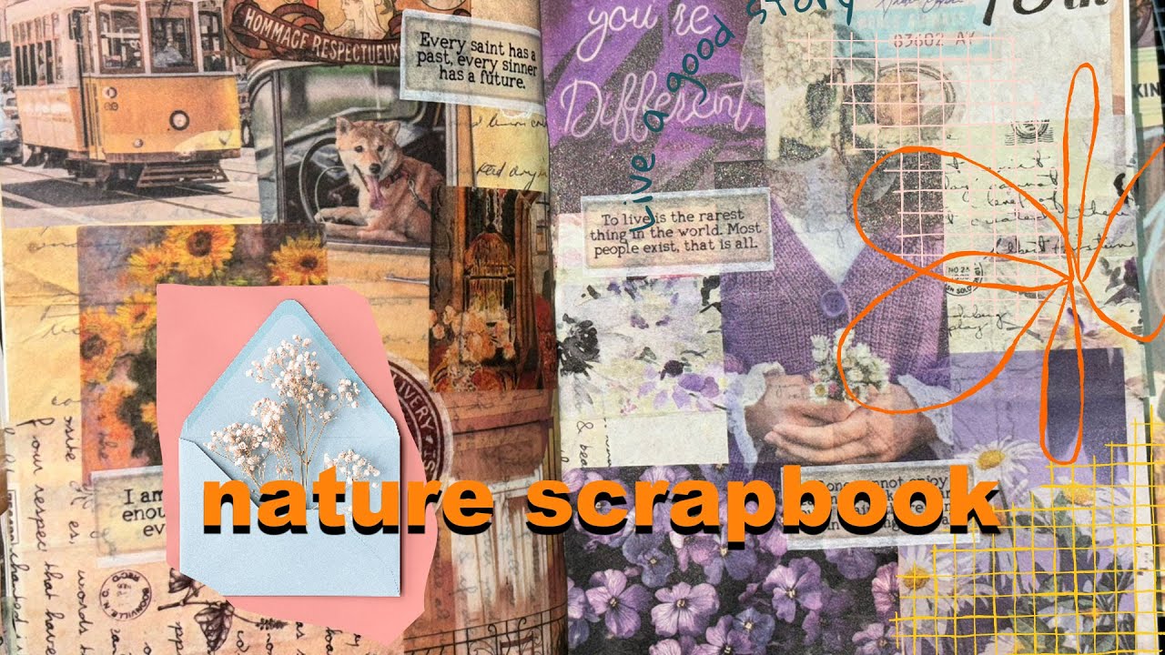DIY Nature Scrapbook: Stunning Green Theme Ideas 🌿 Relaxing Music ...